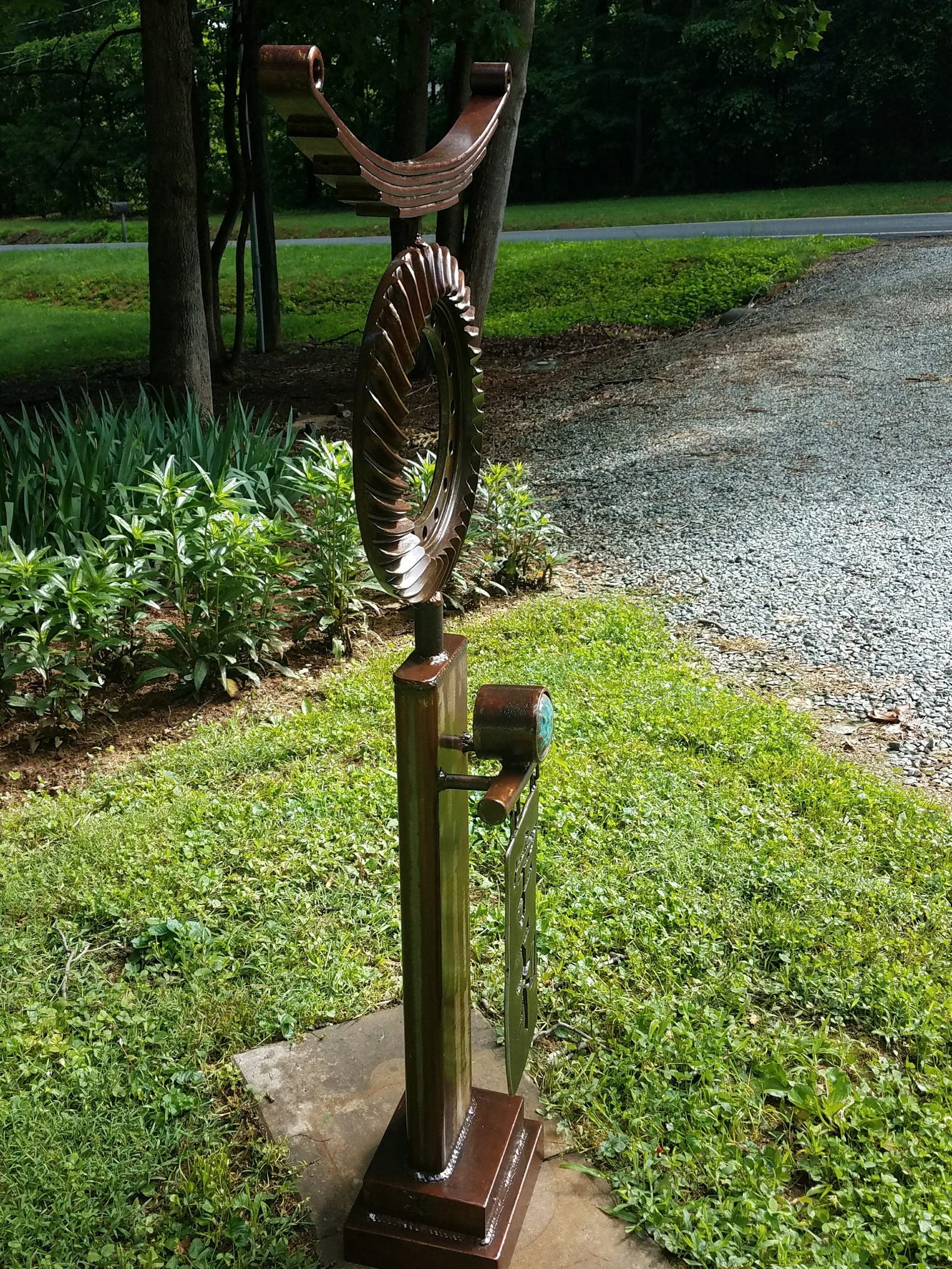 Asian Sculpture-japanese Art-metal Sculpture-abstract Sculpture-metal ...