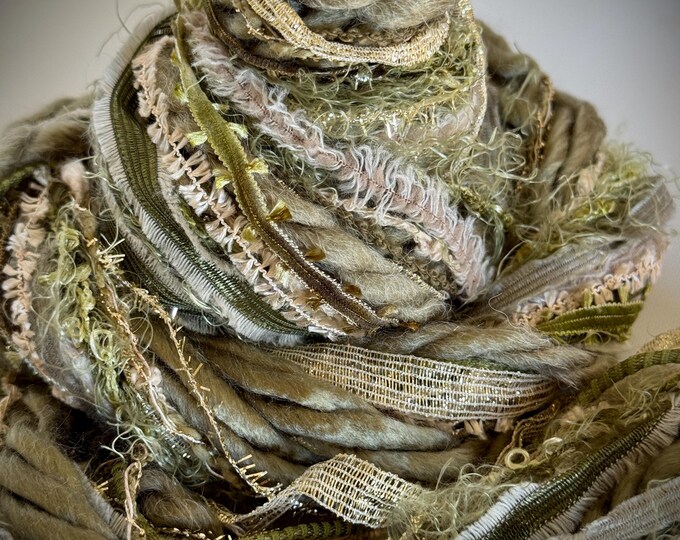 New - QUIET MEADOW, 30 Yd Adornment Fiber Art Bundle, Specialty Yarn ...
