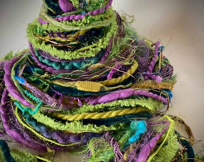 Last One SWAMP OGRE, 30 Yd Adornment Fiber Art Bundle, Specialty Yarn ...