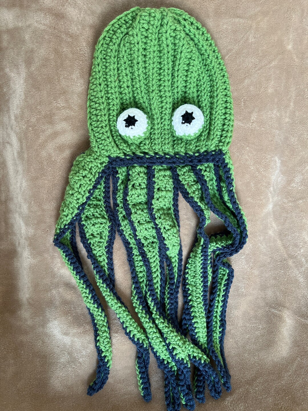 Crocheted Octopus Hat ,unique Jellyfish Hat,cozy Beanie, Warm Snow and ...