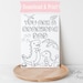 Dinosaur Fathers Day Card, Roarsome Dad Coloring Page (digital Card) - Etsy