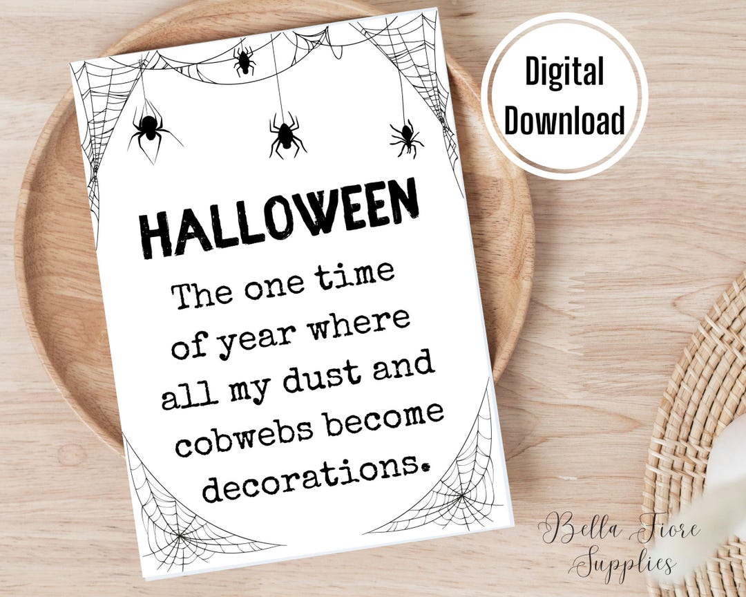 Dust and Cobwebs Card, Printable Card, Digital Card, Instant Download ...