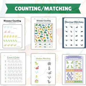 Dinosaur Activity Sheets, Activity Book, Printable, Tracing Sheet ...