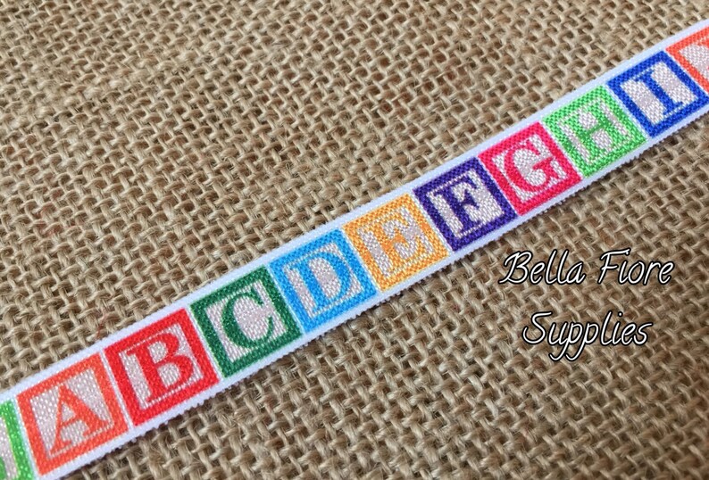 Alphabet Fold Over Elastic- Fold Over Elastic- ABC FOE- Abc Foe ...