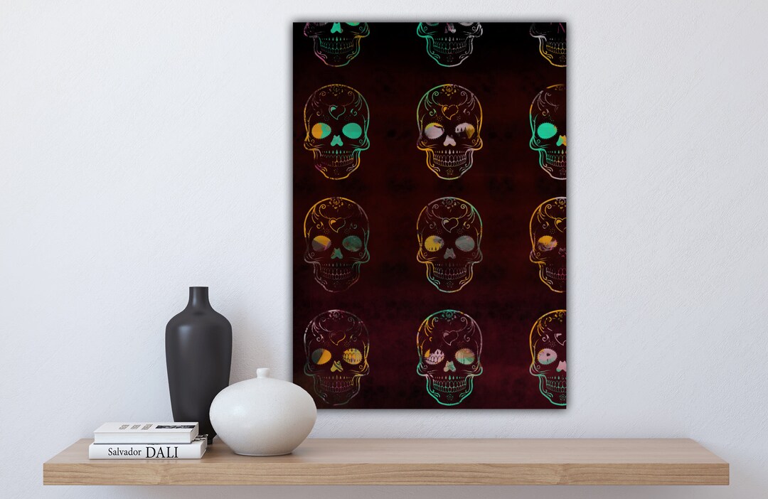 Black Out Skulls A3 - Etsy