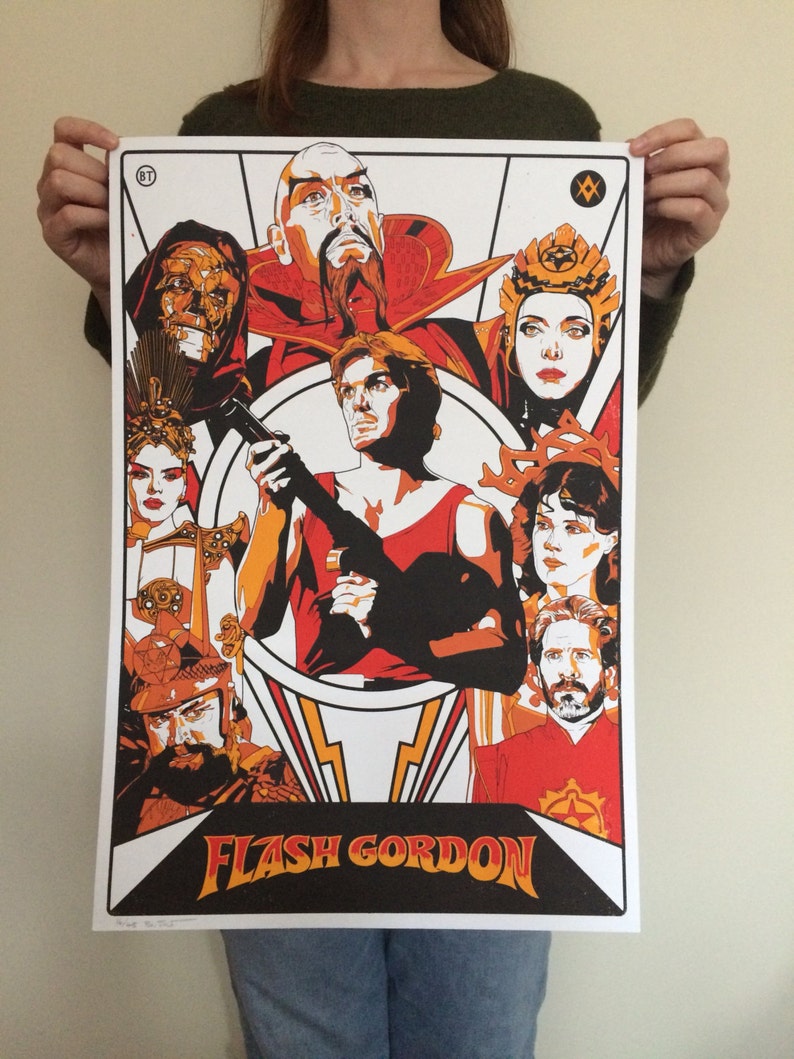 Flash Gordon Screen Printed Poster | Etsy