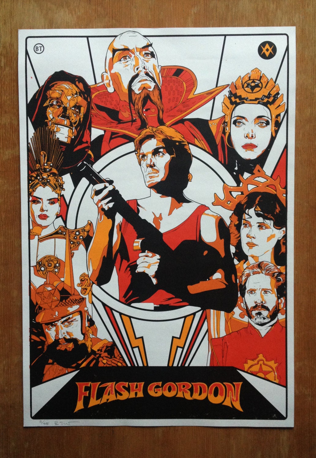 Flash Gordon Screen Printed Poster | Etsy