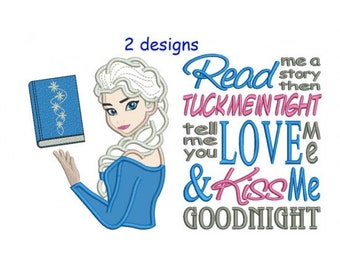 Reading pillow embroidery designs | Etsy