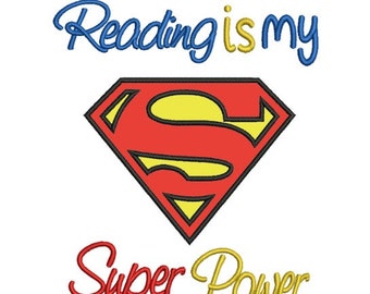 Reading is my superpower | Etsy