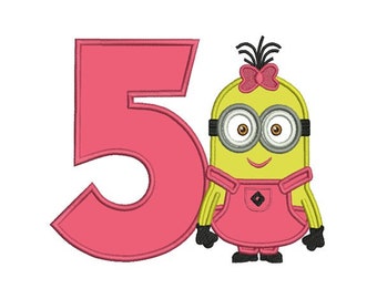 Minions numbers | Etsy