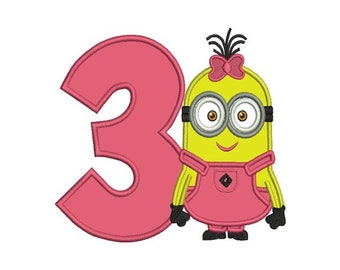 Minions numbers | Etsy