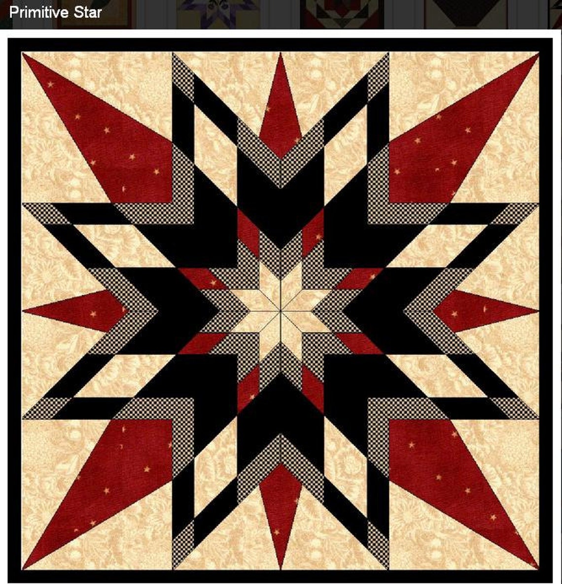 Primitive Star Barn Quilt Light Weight Free Shipping.multi - Etsy