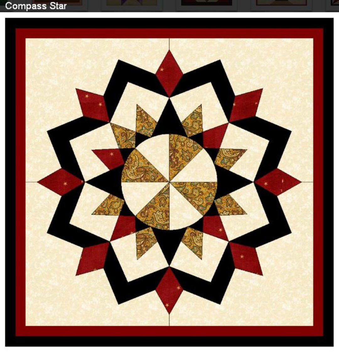 Compass Star Barn Quilt, Light Weight, Free Shipping... Better Than ...