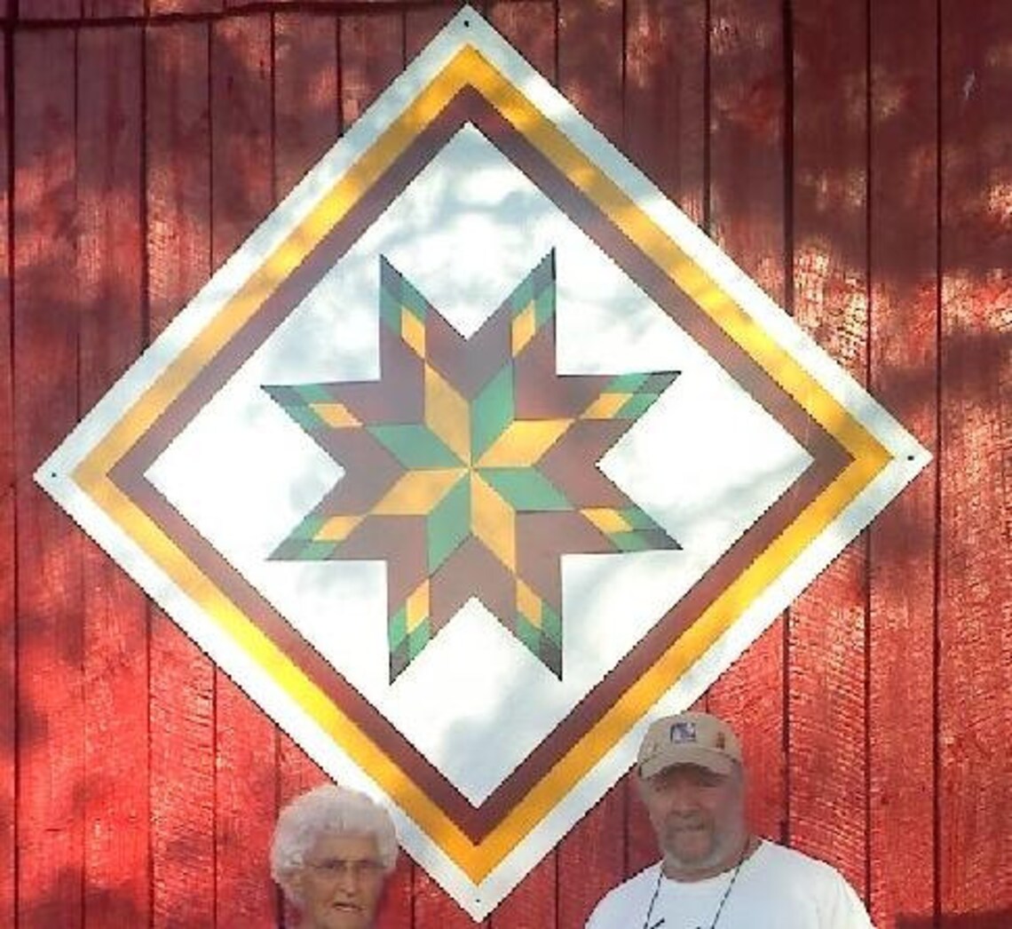 Primitive Star Barn Quilt Light Weight Free Shipping.multi - Etsy