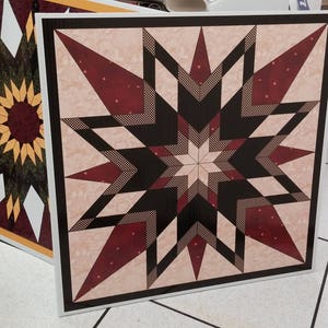 Primitive Star Barn Quilt, Light Weight, Many Sizes; W/ UV Film - Etsy