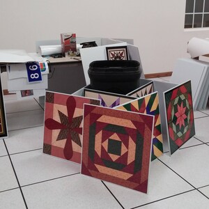 Wild Goose Log Cabin Barn Quilt, Light Weight, Many Sizes; W/ UV Film ...