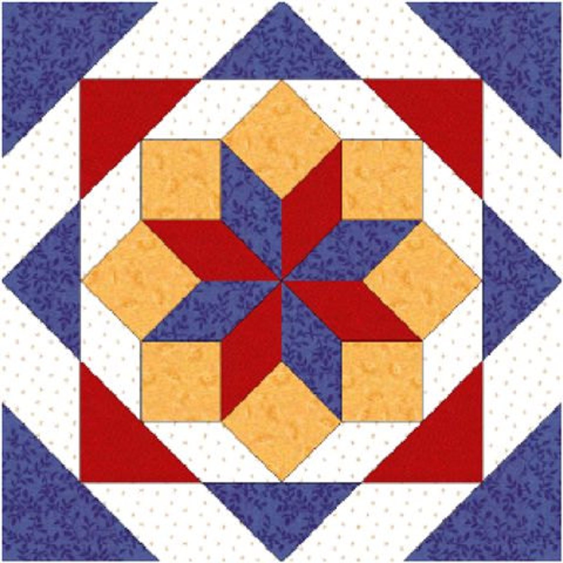 Colonial Star Barn Quilt Light Weight Free Shipping... Many | Etsy