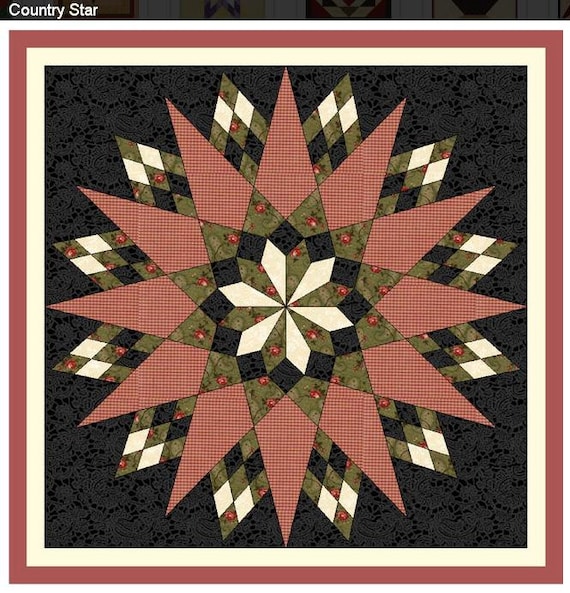 Country Star Barn Quilt Light Weight Free Shipping... Many | Etsy