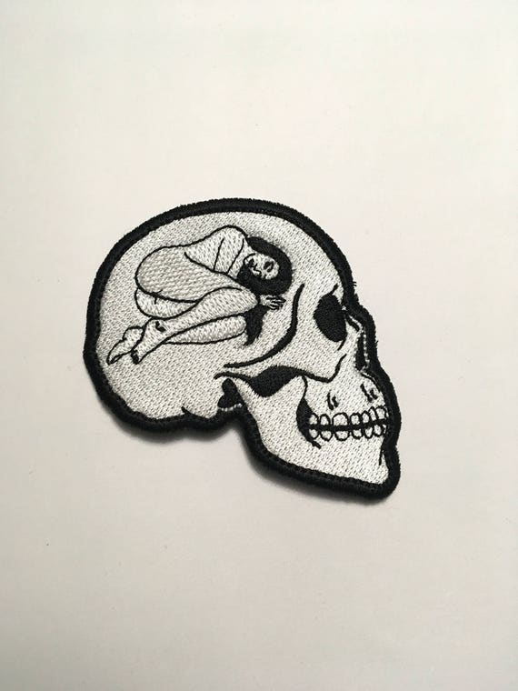 Sad skeleton tattoo | Orangetattooshop.com