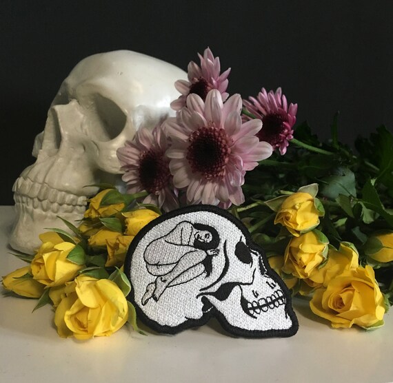 Sad skeleton tattoo | Orangetattooshop.com