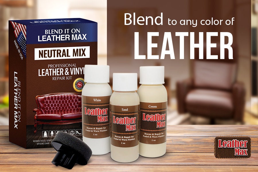 Leather Max Neutral Mix Vinyl and Leather Repair Kit - for Your ...