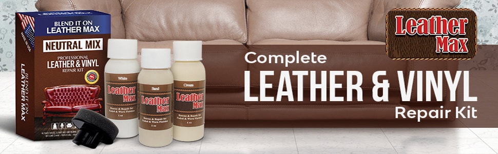 Leather Max Neutral Mix Vinyl and Leather Repair Kit - for Your ...