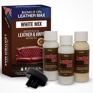 Leather Max White Mix Vinyl and Leather Repair Kit - for Your Furniture ...