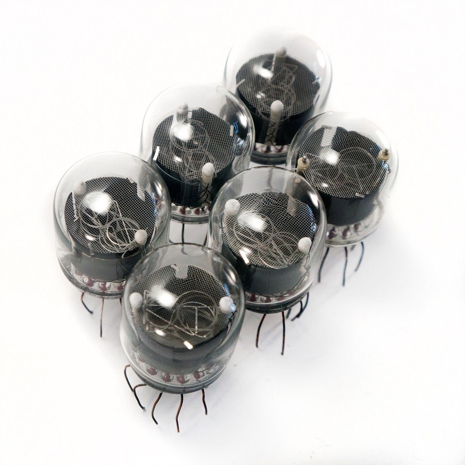 6x IN-1 Nixie Tube Small Fine Grid Special Edition Flexible Pins NOS - Etsy