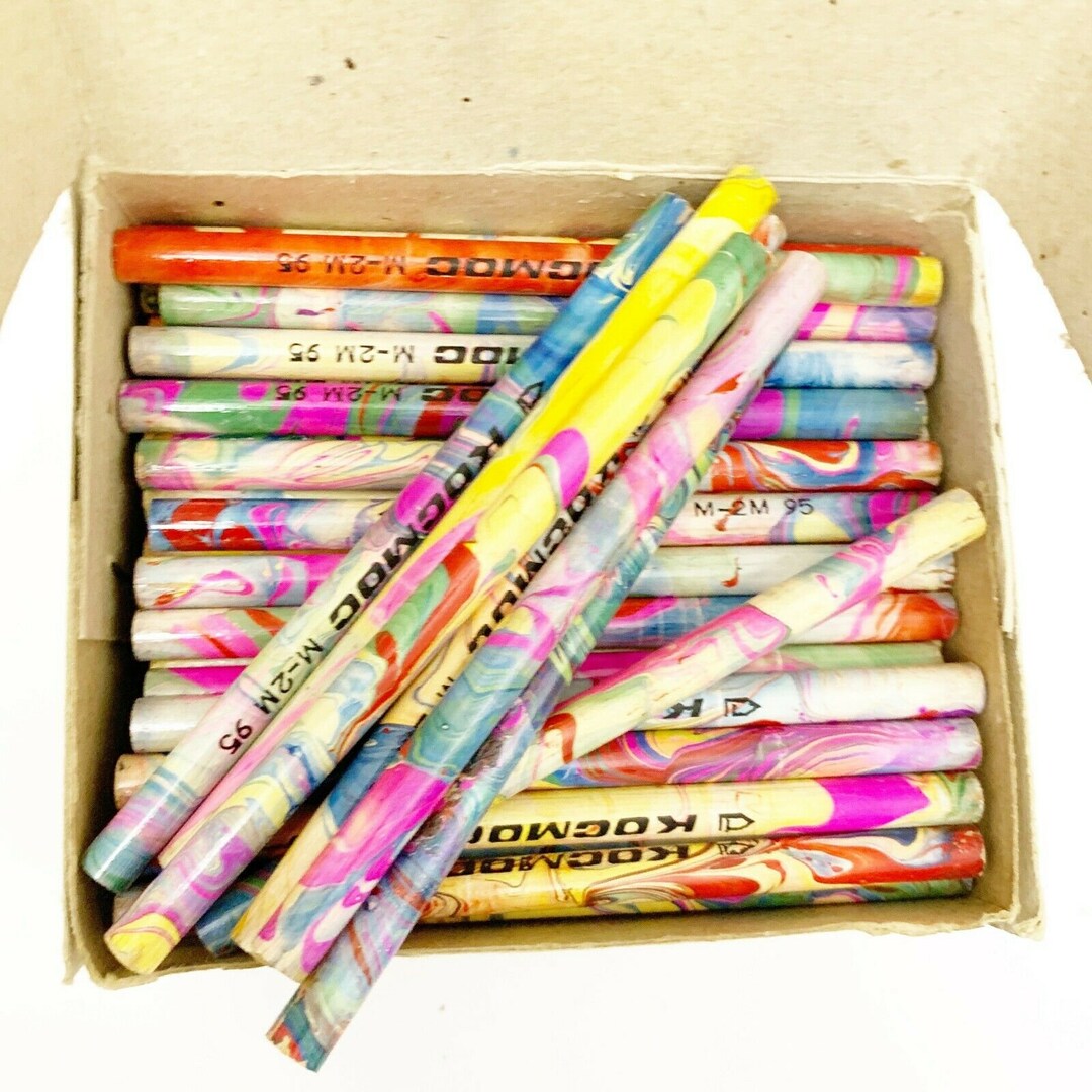 100x Vintage Soviet Union Pencils kosmos 113mm Very Soft M-2M / B-2B/1 ...