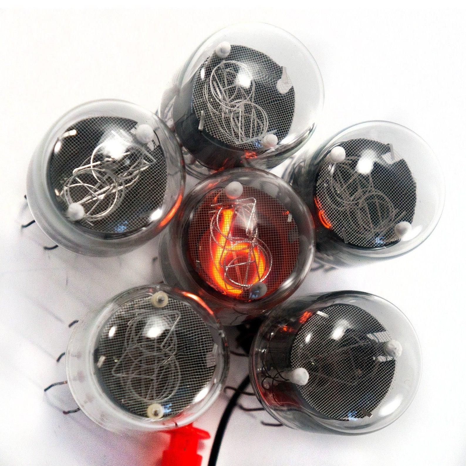 6x IN-1 Nixie Tube Small Fine Grid Special Edition Flexible Pins NOS - Etsy