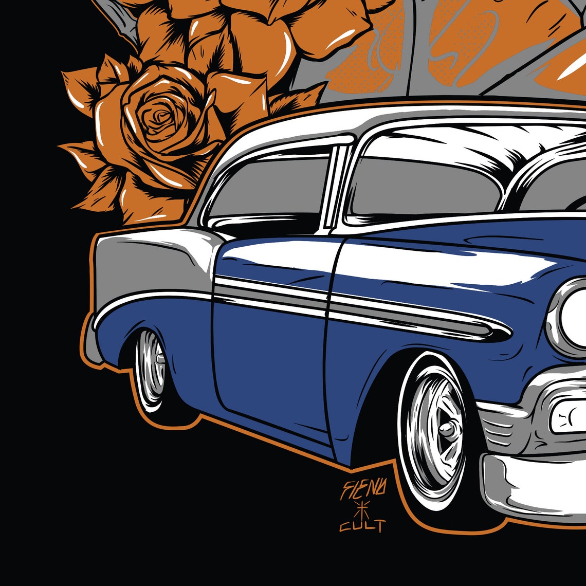 55 Chevy - Blue Dream - 55 Chevy Bel Air - Bel Air Art - Chevy Art ...