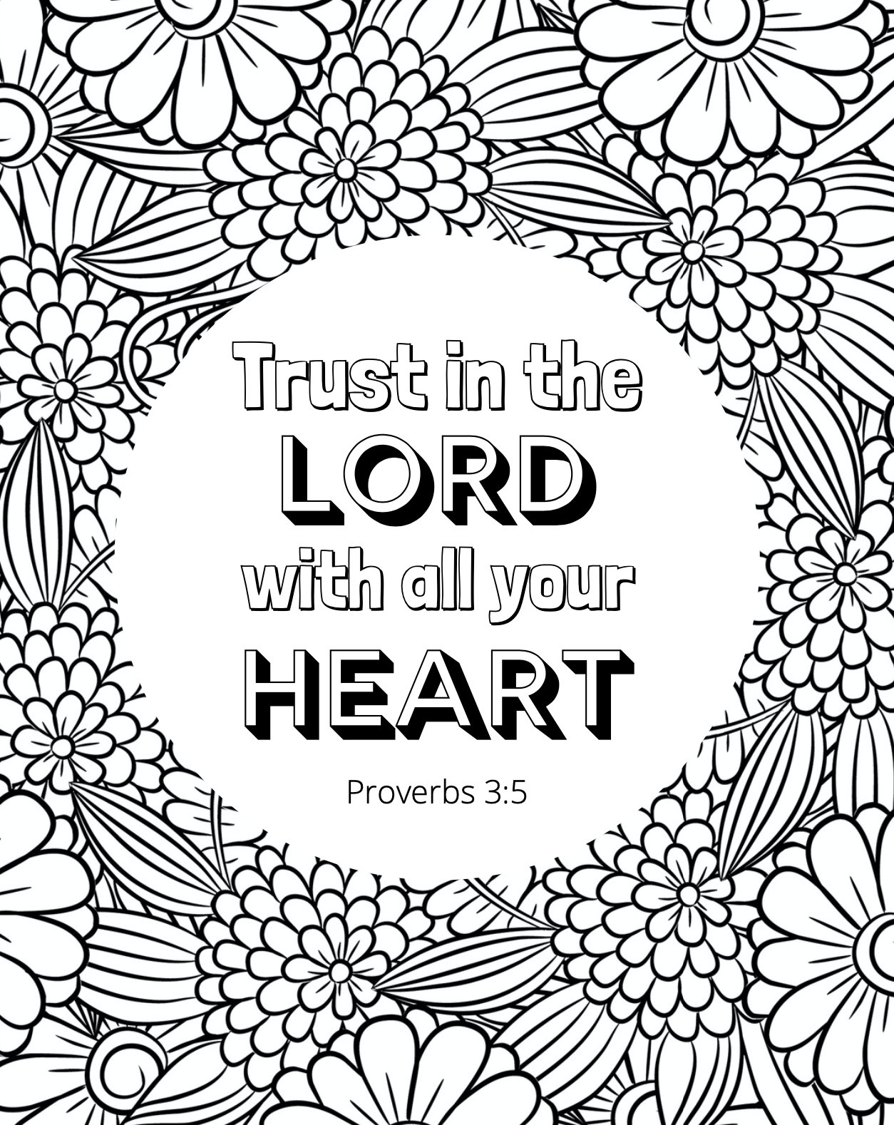 Bible Verse Coloring Book - 10 Pages - Etsy