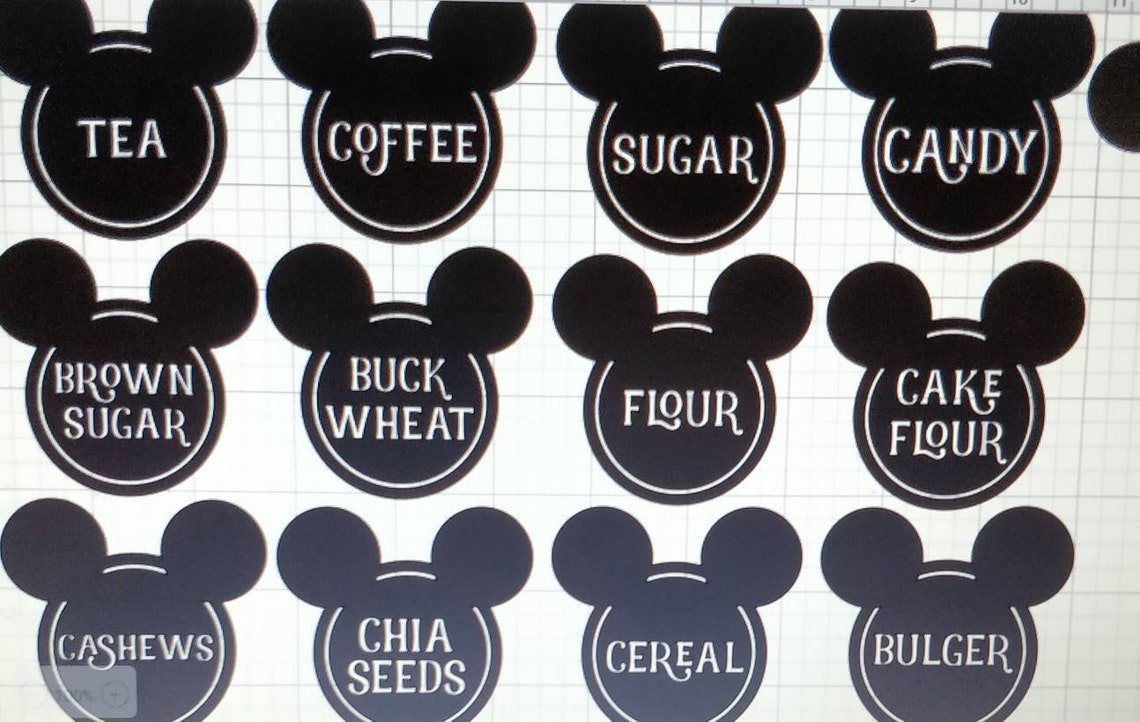 Vinyl Decals Kitchen Container Labels Kitchen Canister - Etsy