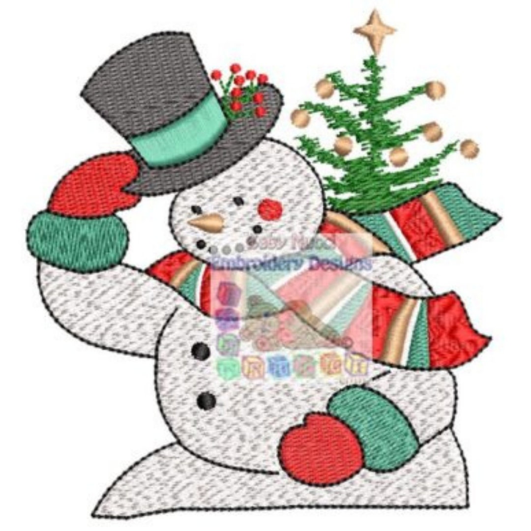 Snowman, Embroidery Design,digital File ,instant Download - Etsy