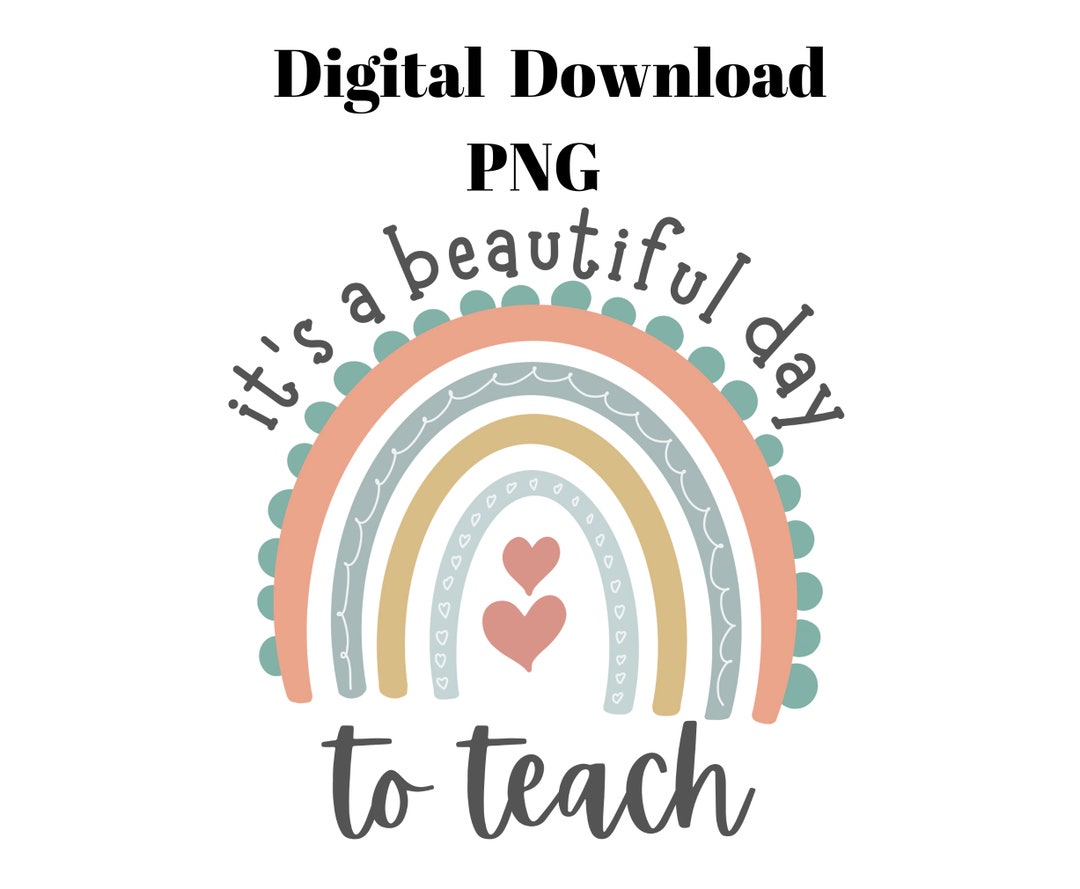 Boho Rainbow,teacher Graphic Design,teacher Gift ,digital File ,instant ...