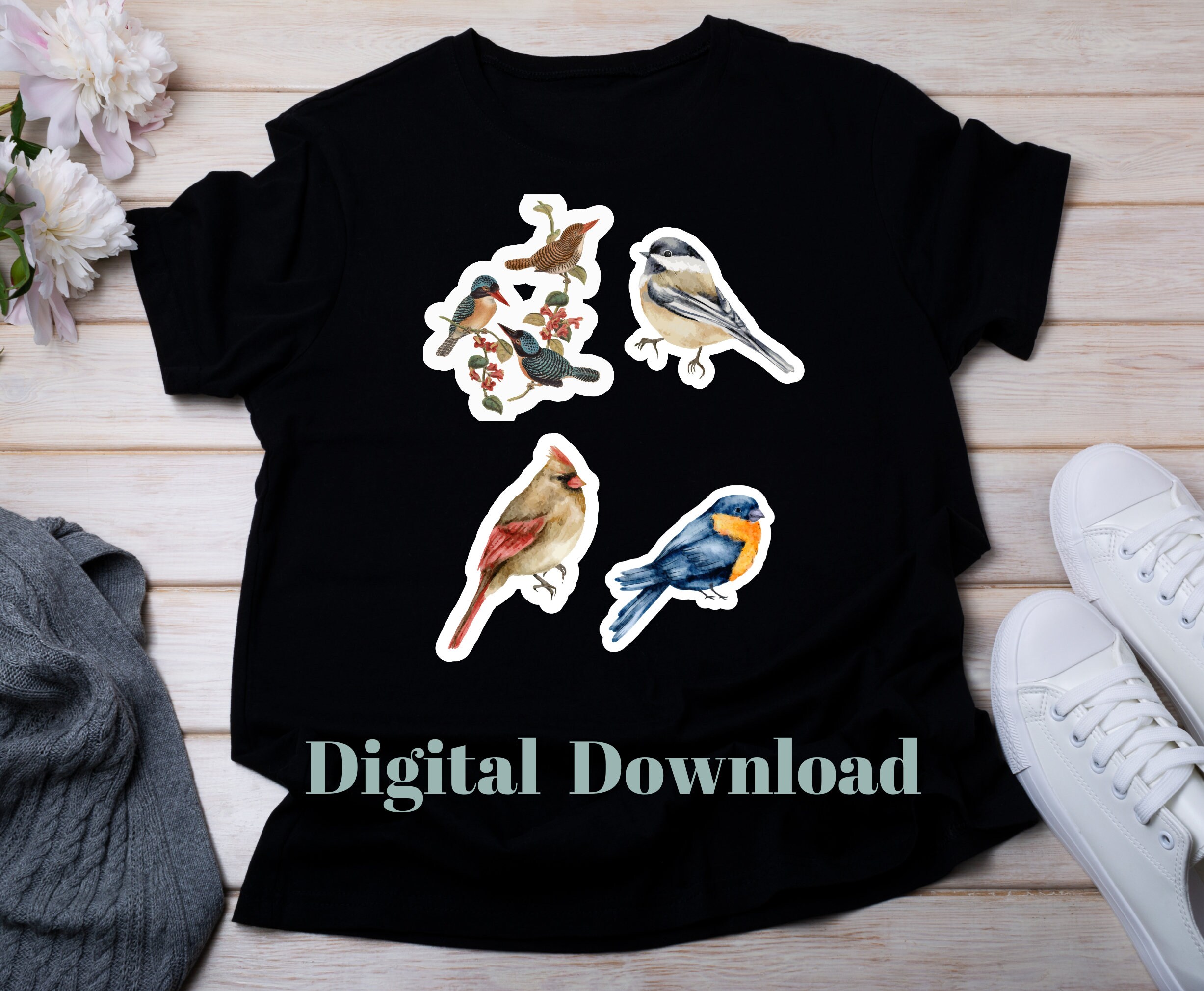 Birds,printable Sticker, Birds Sticker Pack ,birds Sticker Sheet, Birds ...