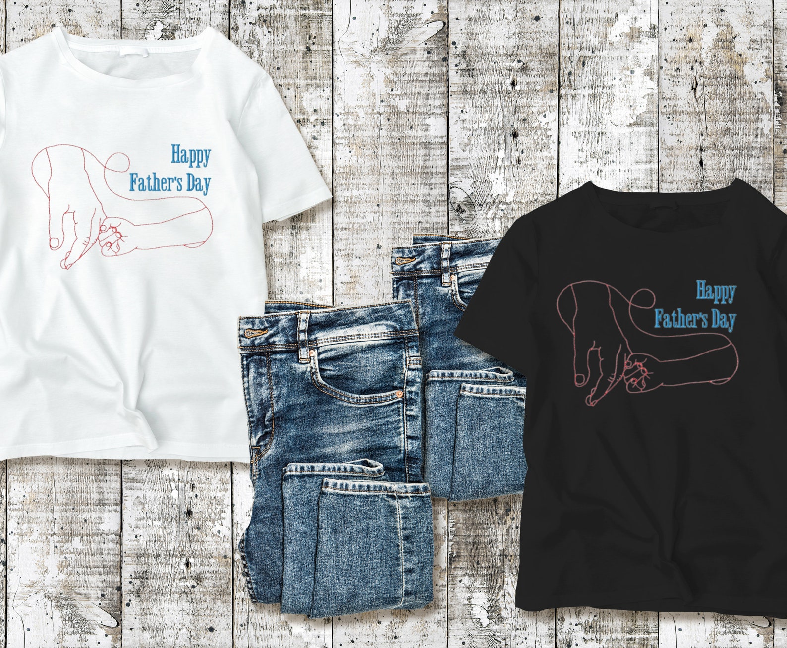 Father’s Day Embroidery Design ,father Son ,father Daughter ,machine ...