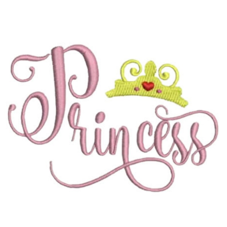 Princess embroidery Design Girl Embroidery embroidery - Etsy