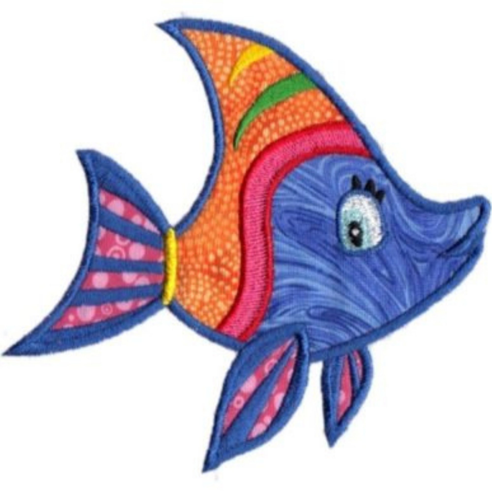 Fish Embroidery Design Digital Embroidery Embroidery - Etsy