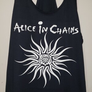 Alice in Chains Tank Top. GLOW in the DARK and Blacklight. Size Extra ...