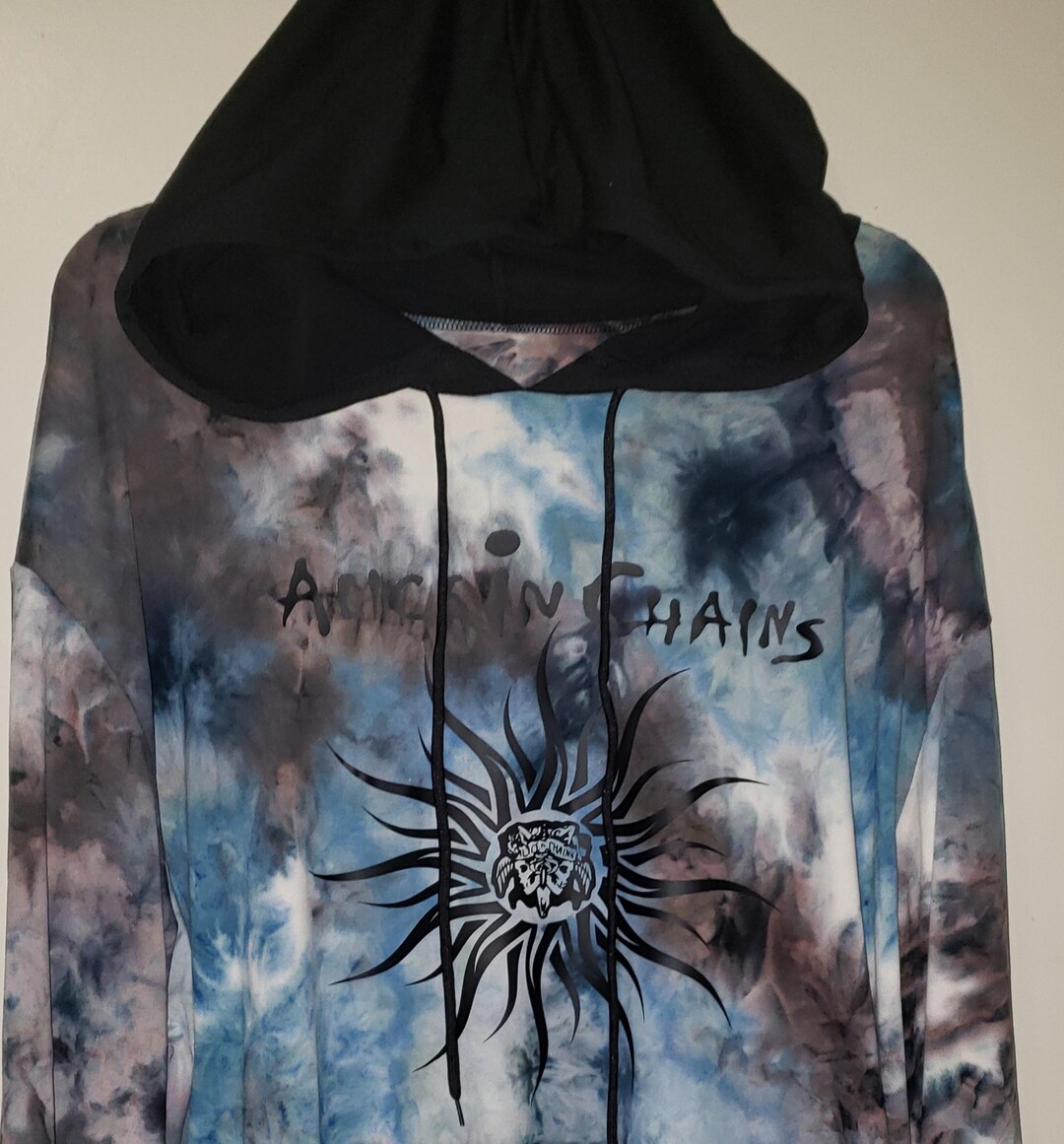 Alice in Chains Pullover XL Tie Dye Hoodie Sweatshirt. Size Men's Extra ...