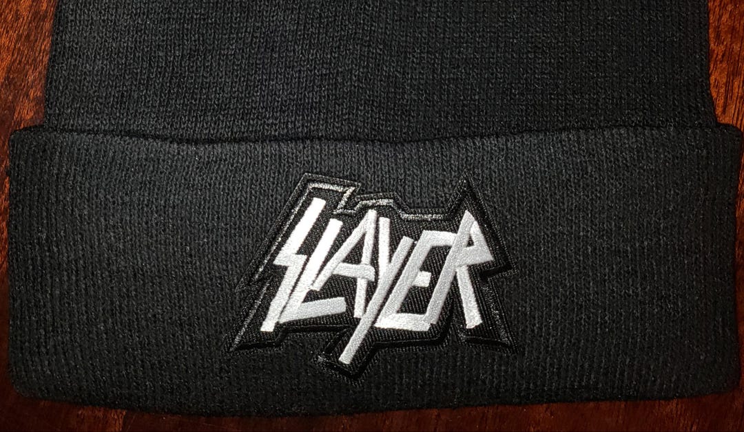 Slayer Beanie Hat NEW. Embroidered Patch - Etsy