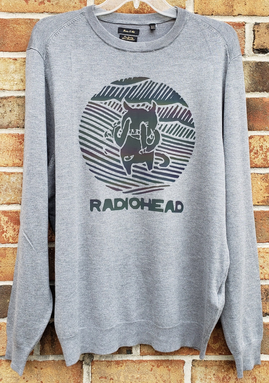 Radiohead Amnesiac Men's Sweater. Size Men's Small. Rainbow Reflective ...