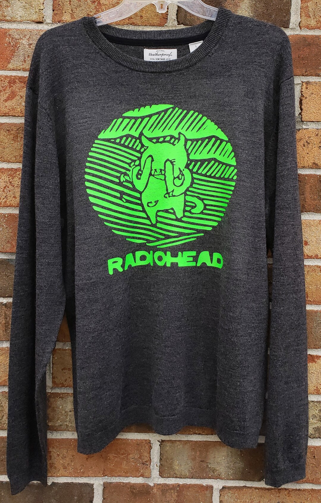 Radiohead Amnesiac Men's Sweater. Size Men's Large. Up-cycled. Brand ...