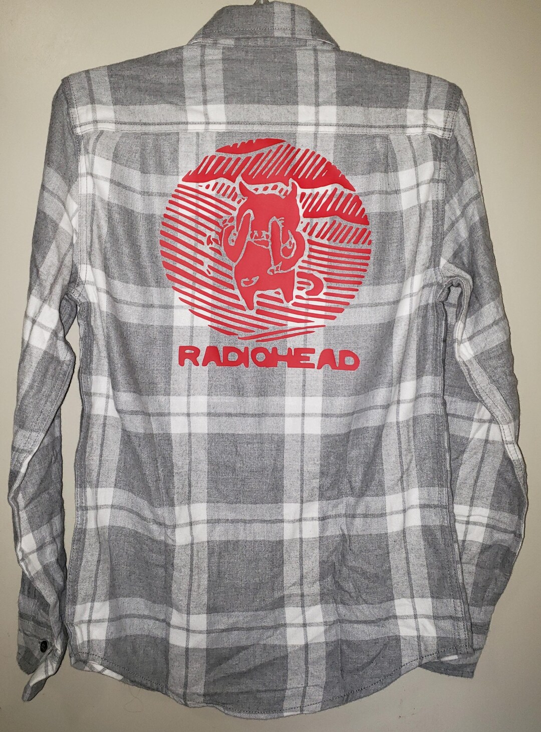 Radiohead Amnesiac Men's Flannel. Size Extra Small. Up-cycled. Brand ...