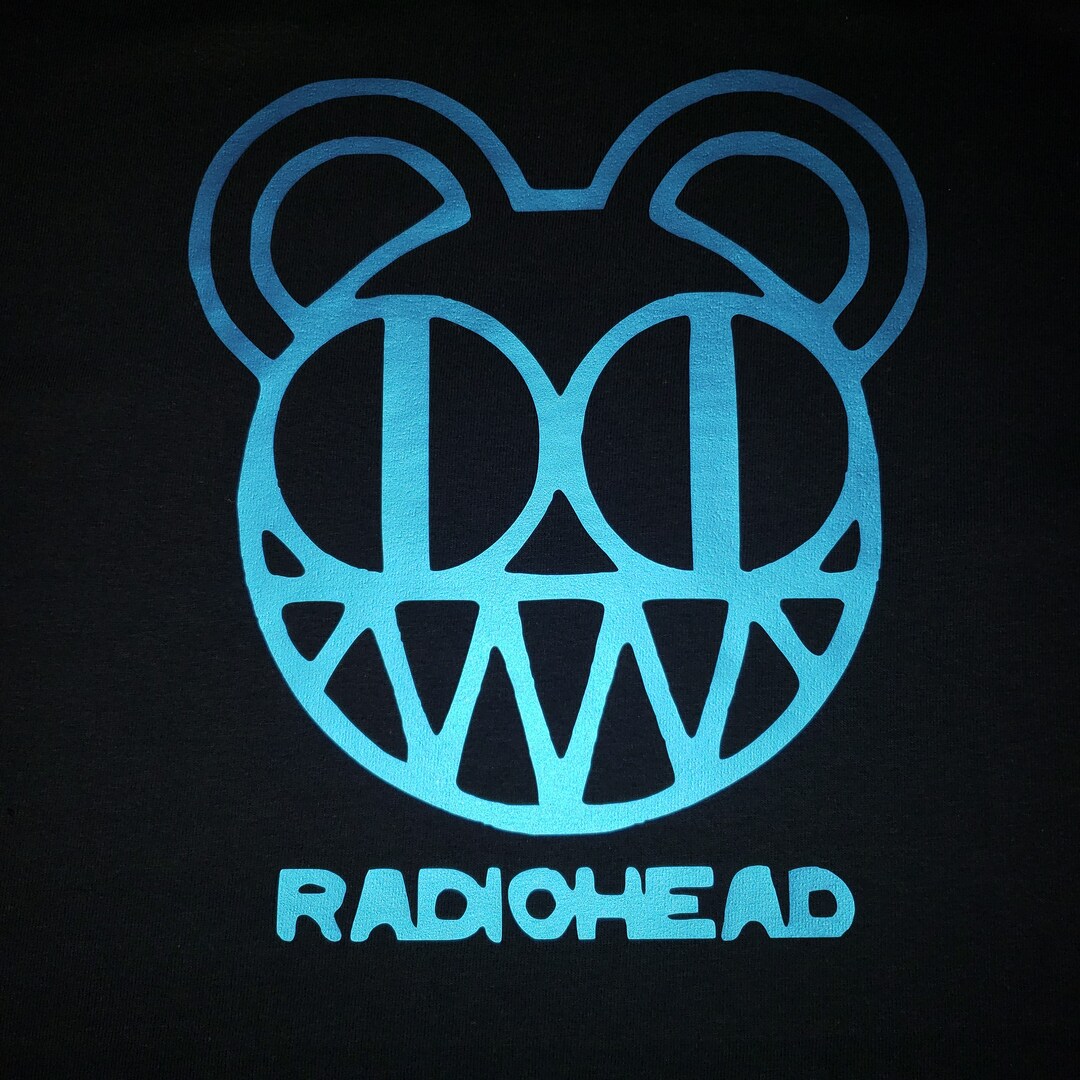Radiohead Color Change Shirt. Black Shirt With Blue and Purple ...