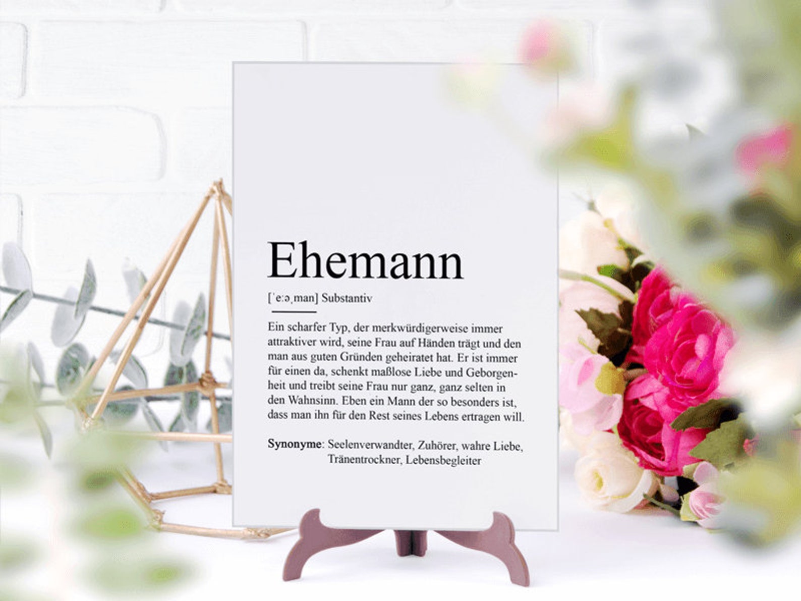 KARTE EHEMANN Definition Hochzeit Verlobung - Etsy.de