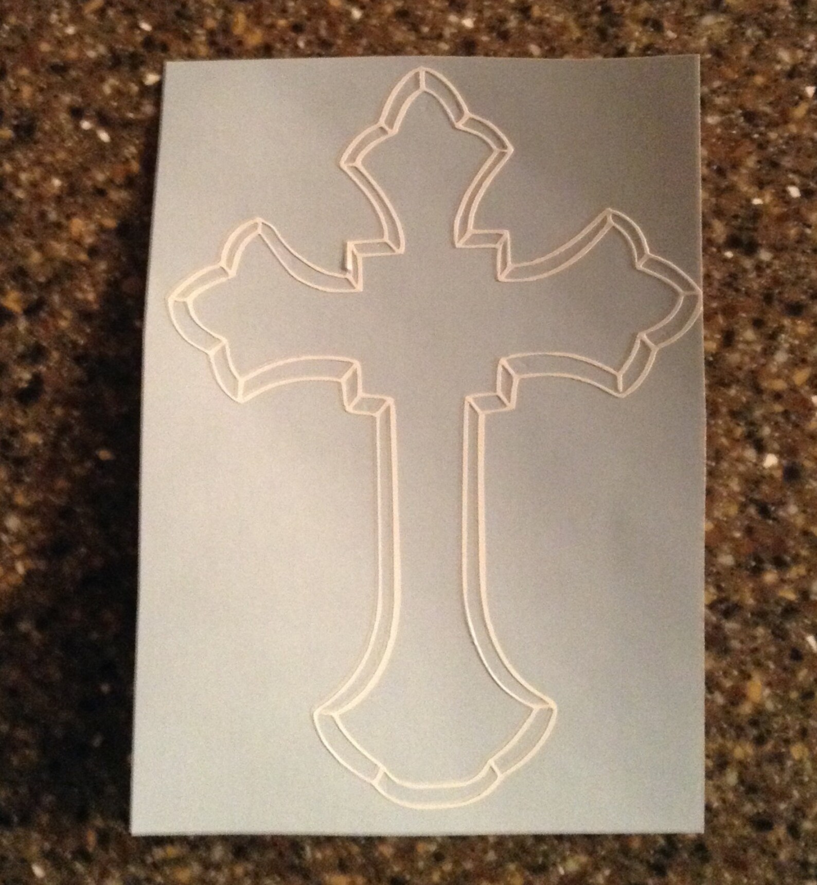 Cross Decal 3x4" - Etsy
