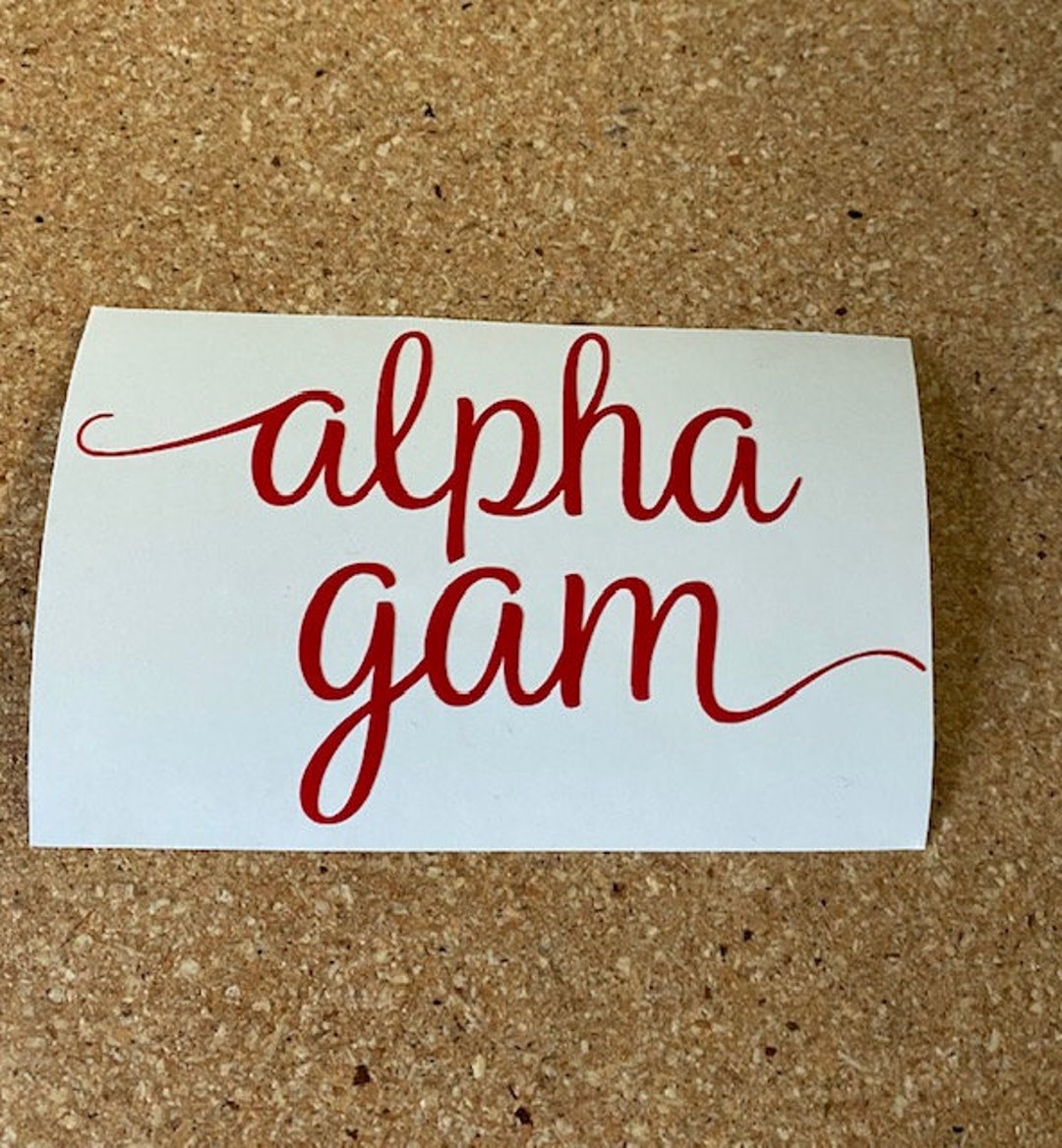 Alpha Gamma Delta/alpha Gam Sorority Decal - Etsy