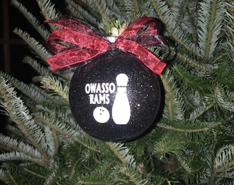 Bowling Snowflake Ornament, Bowling Pins and Bowling Ball Ornament ...